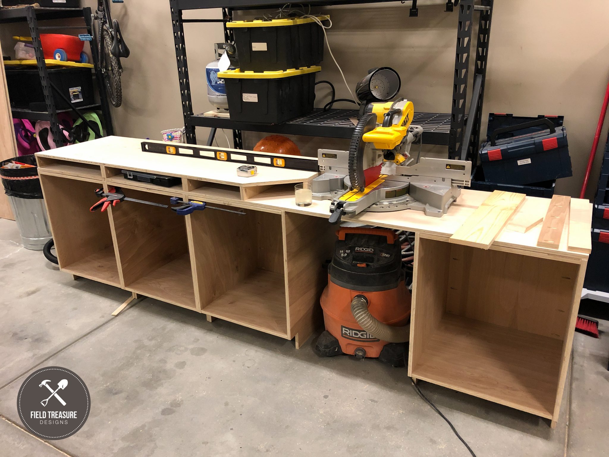 My Dream Miter Saw Station, Part 1 (Base Cabinets & Torsion Box ...