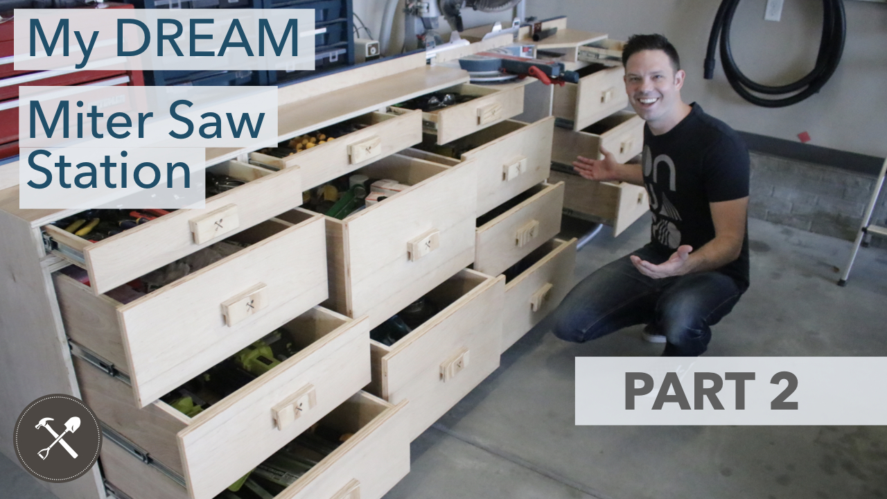 My Dream Miter Saw Station, Part 2 (Drawer Assembly and Installation ...