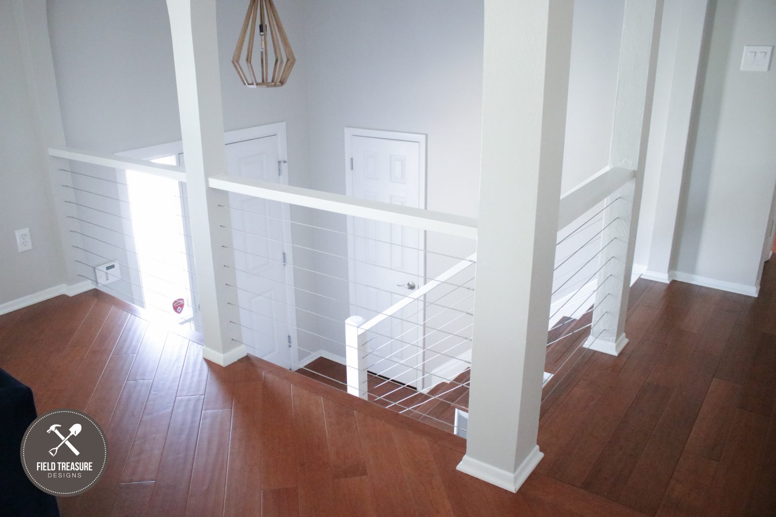 DIY Cable Railing! - Field Treasure Designs