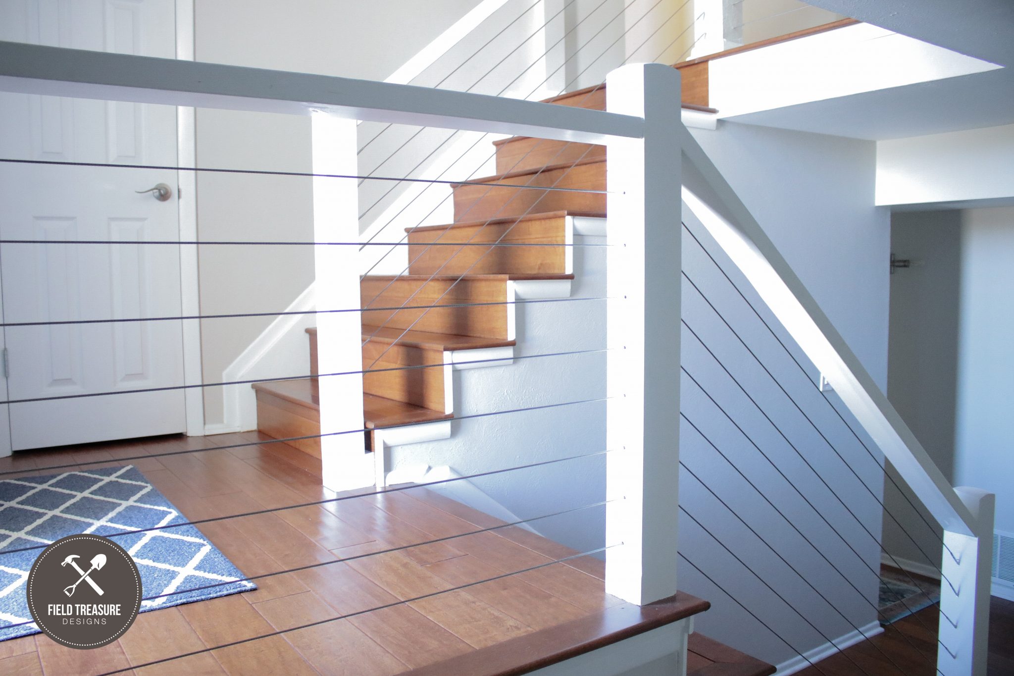 DIY Cable Railing! - Field Treasure Designs