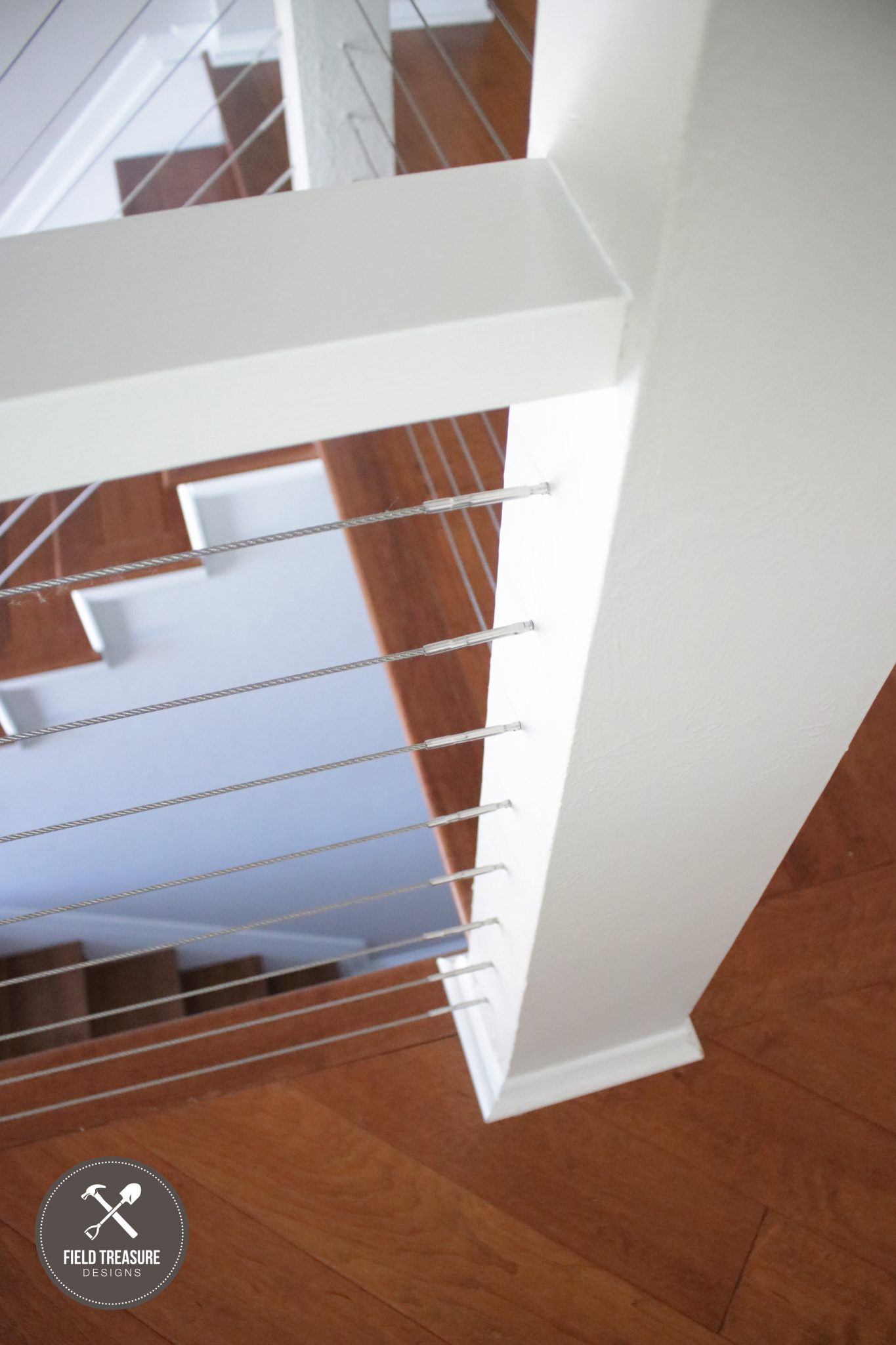 DIY Cable Railing! - Field Treasure Designs