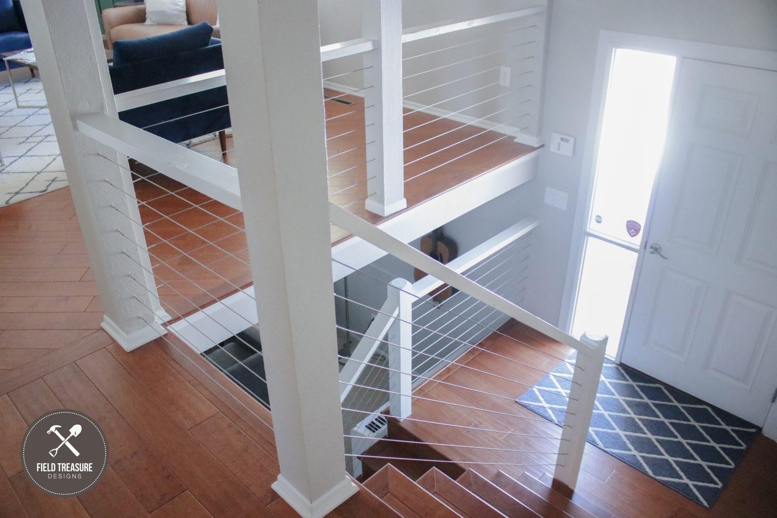 DIY Cable Railing! - Field Treasure Designs