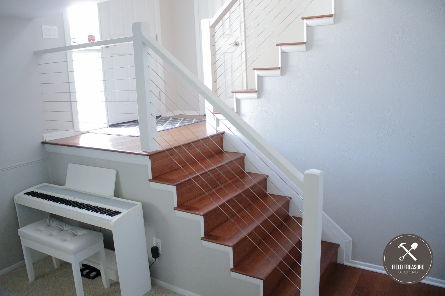 DIY Cable Railing! - Field Treasure Designs