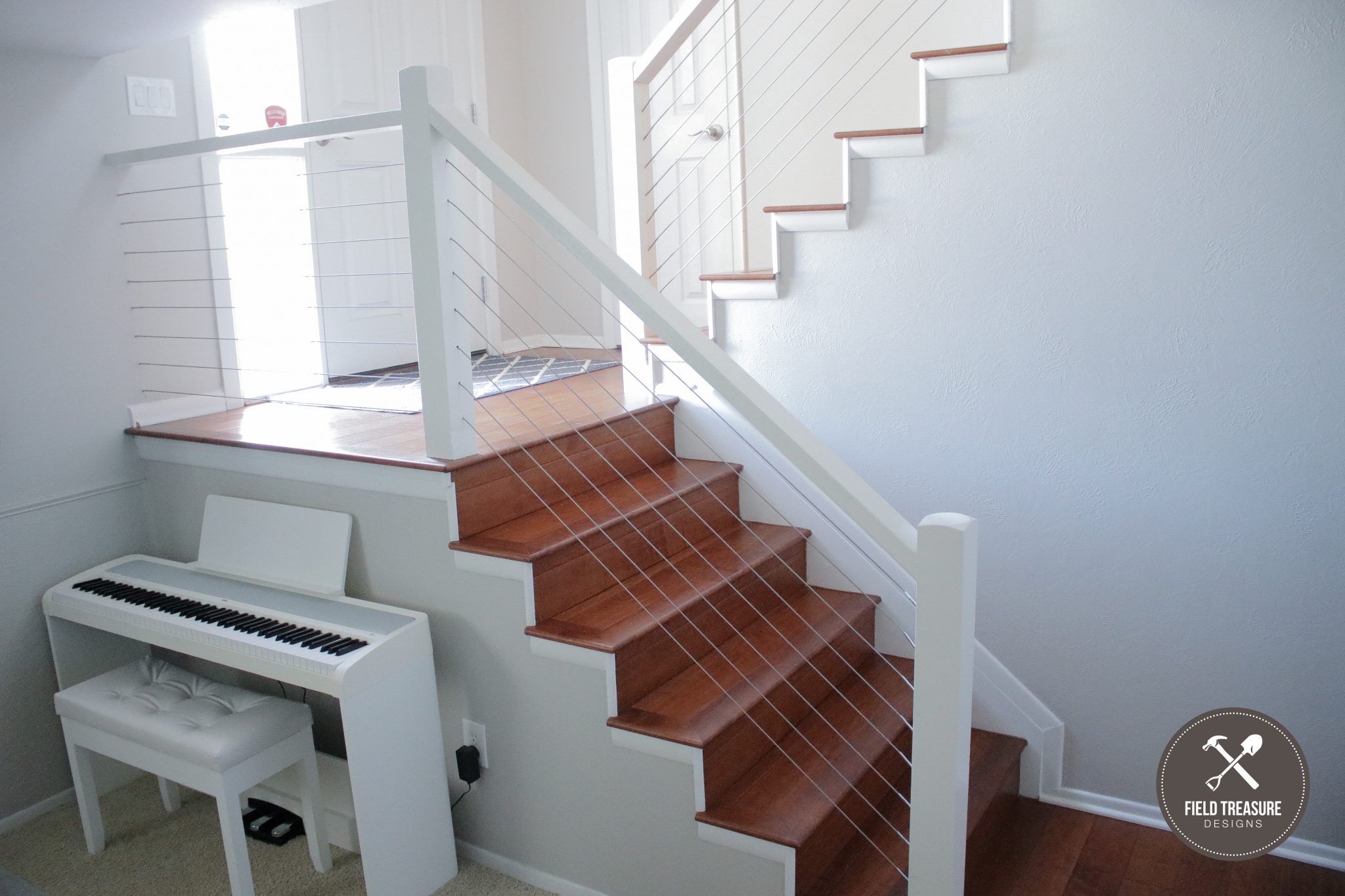 DIY Cable Railing! - Field Treasure Designs