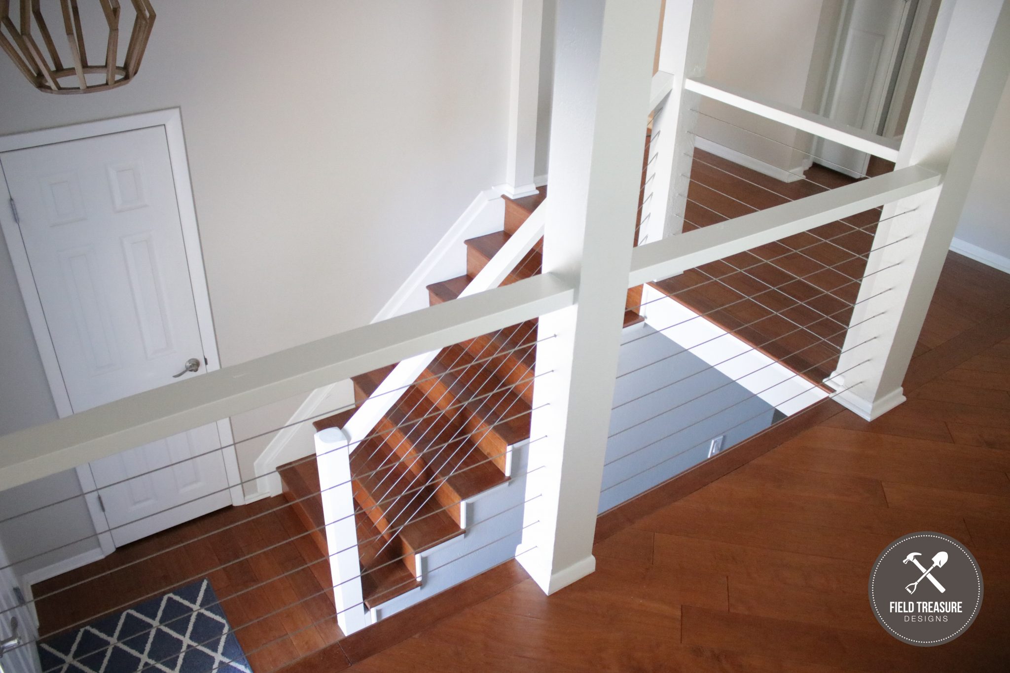 DIY Cable Railing! - Field Treasure Designs