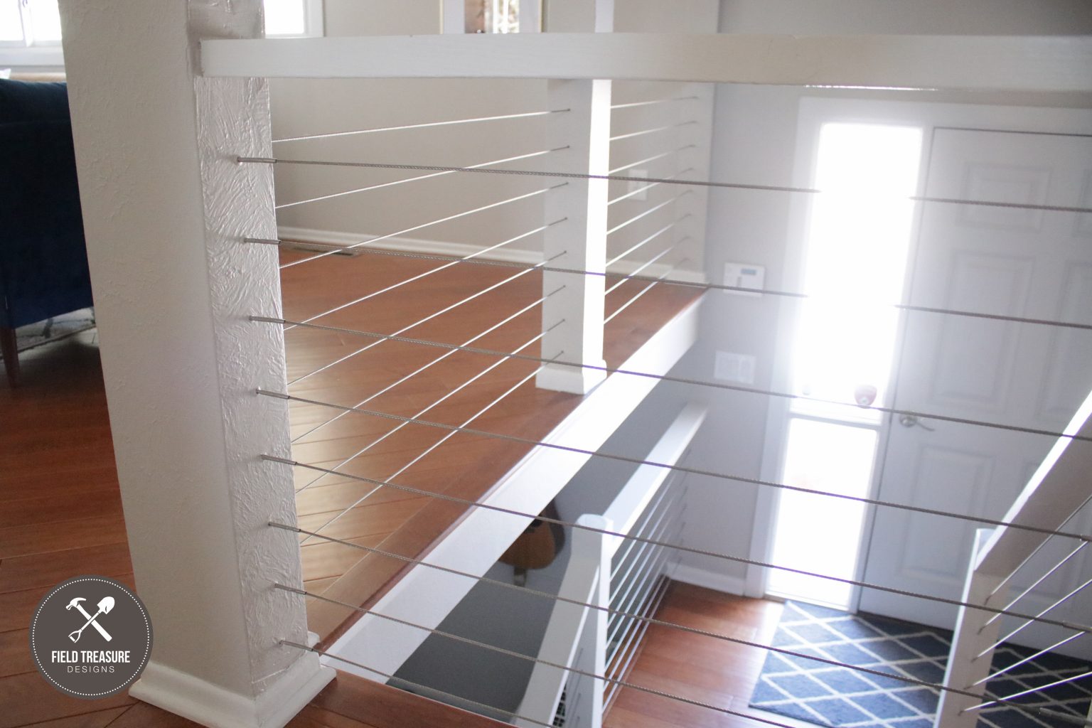 DIY Cable Railing! - Field Treasure Designs