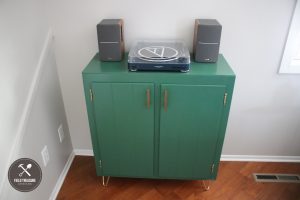 DIY Record Player Console Table - Field Treasure Designs