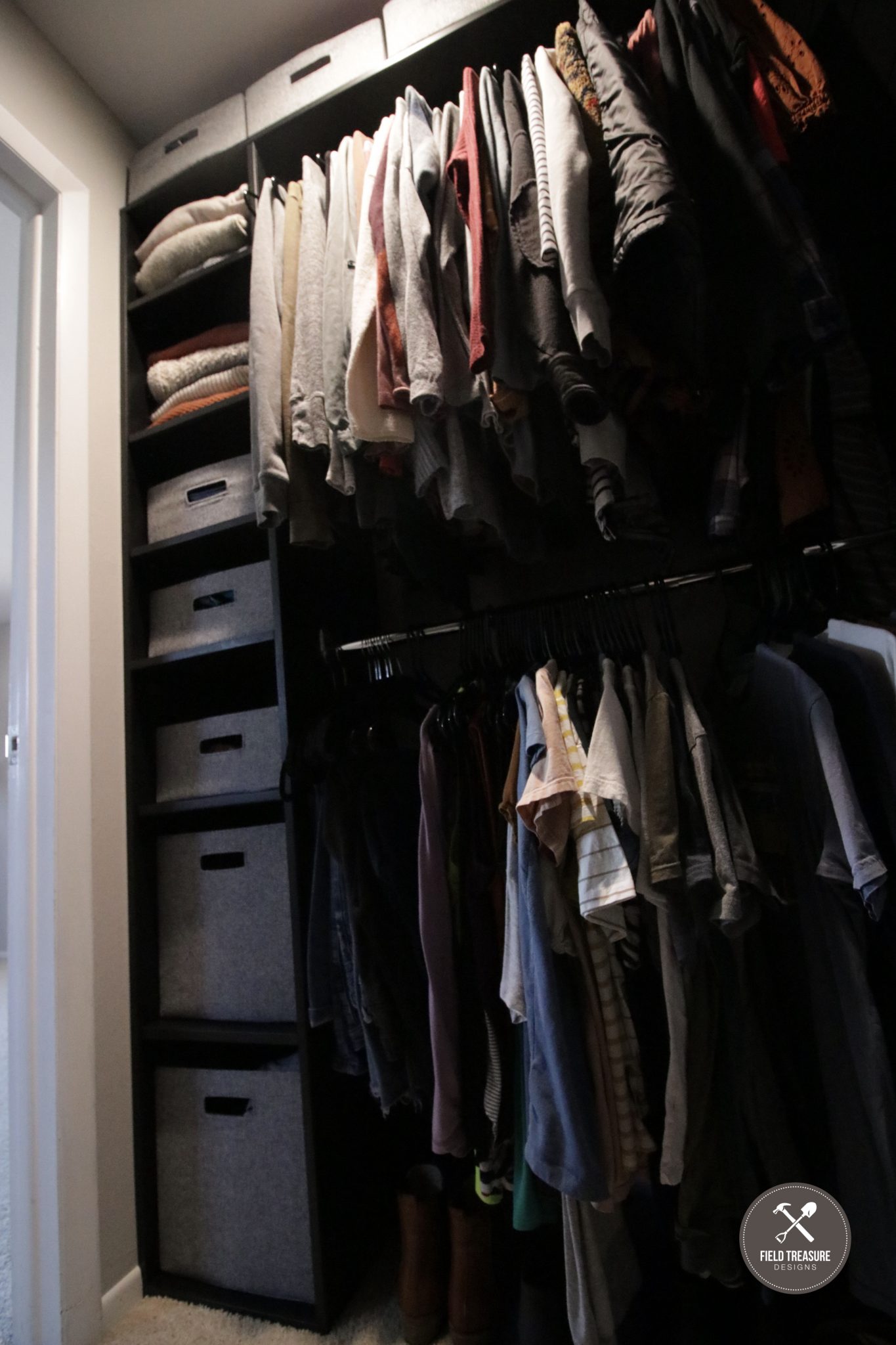 Small Bedroom Closet Remodel - Field Treasure Designs