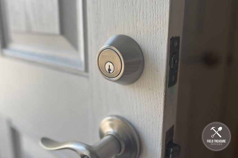 How to Install a Deadbolt - Field Treasure Designs