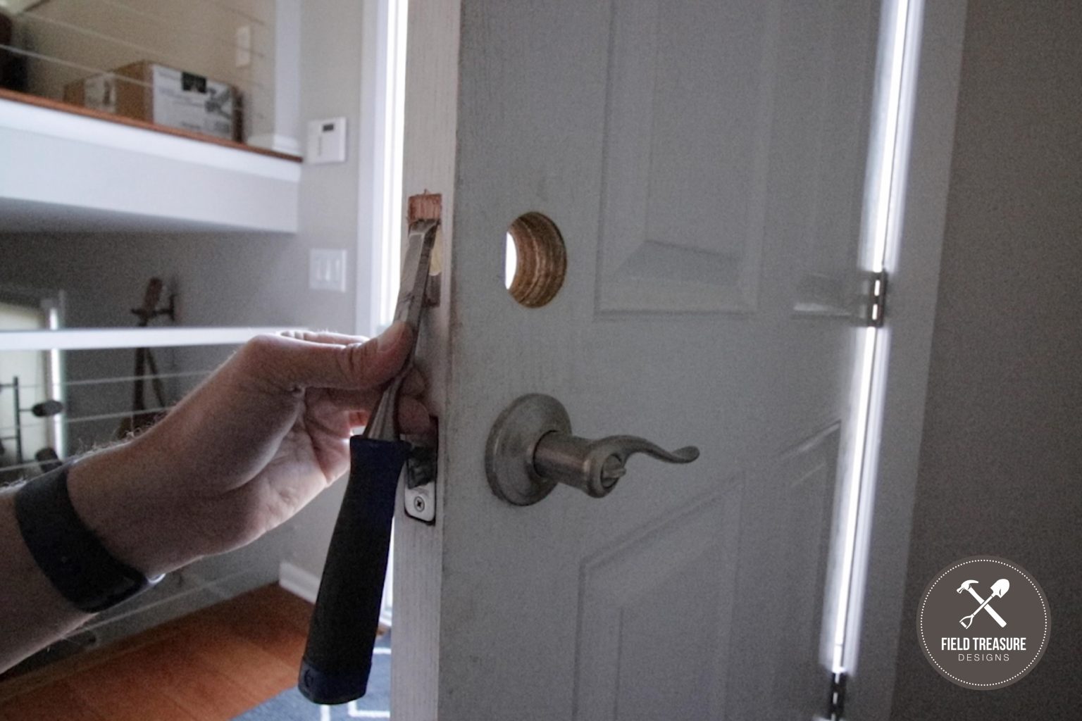 How to Install a Deadbolt - Field Treasure Designs