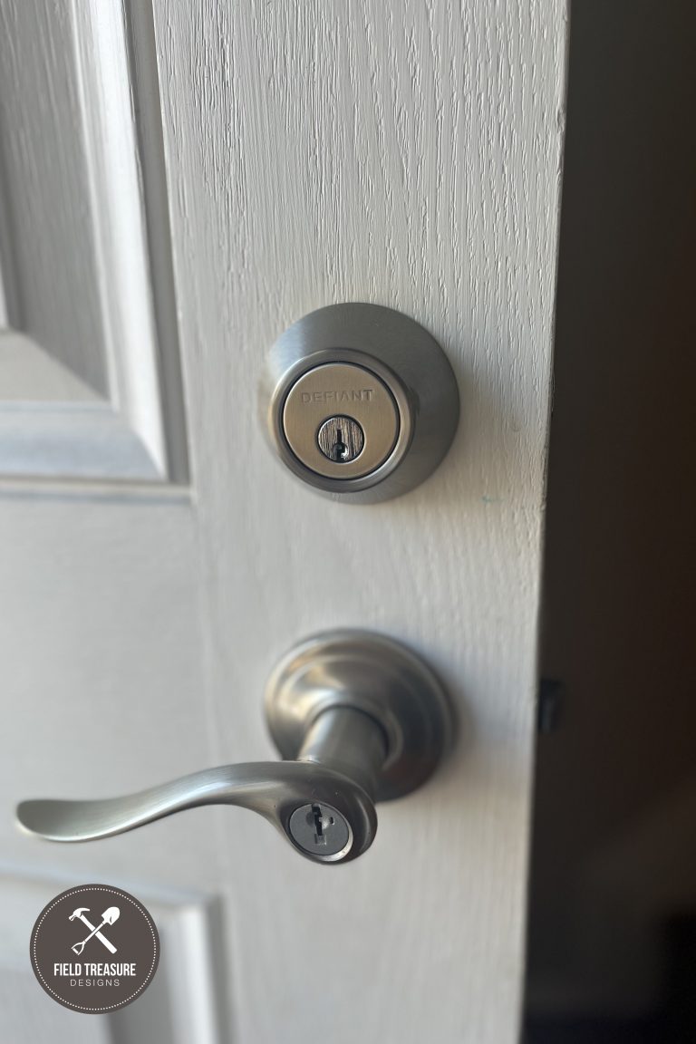 How to Install a Deadbolt - Field Treasure Designs