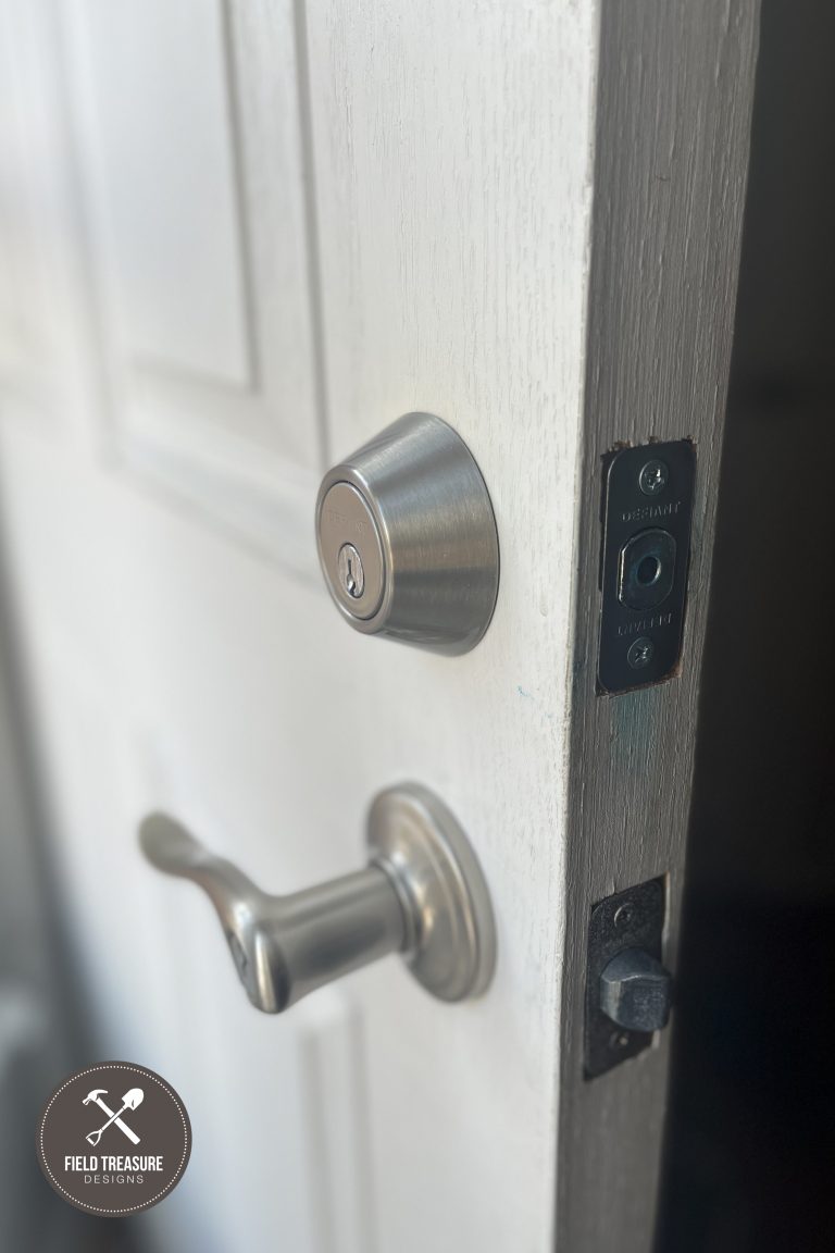 How to Install a Deadbolt - Field Treasure Designs