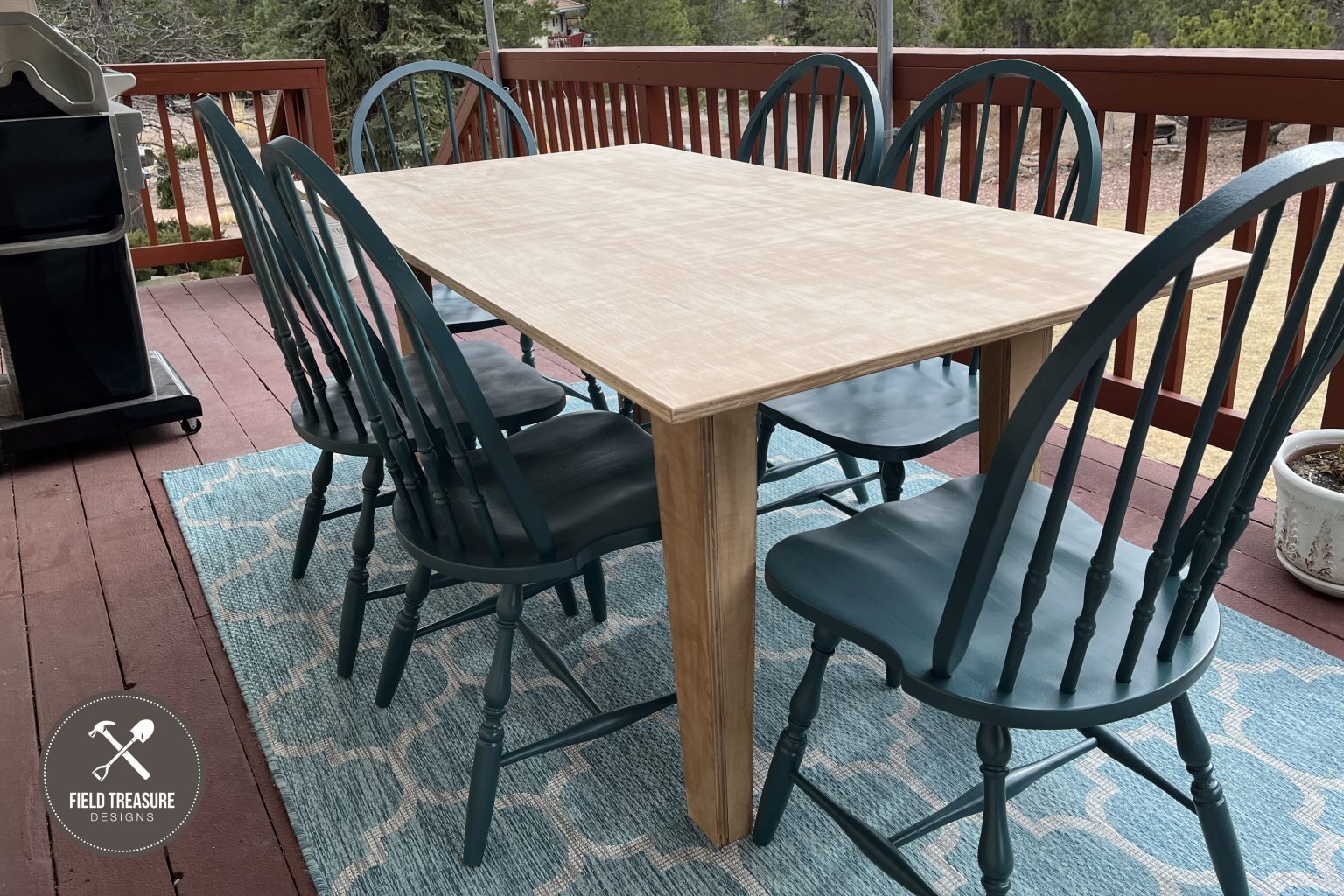 Build a Dining Table out of ONE Sheet of Plywood - Field Treasure Designs