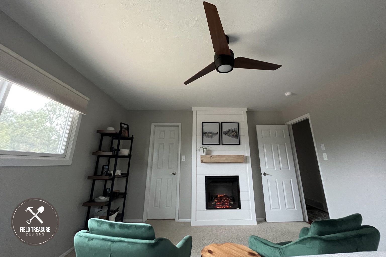 How to Install a Modern Ceiling Fan - Field Treasure Designs