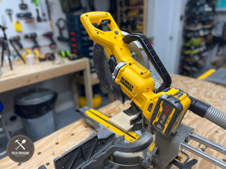 DeWALT Cordless 60V FLEXVOLT Sliding 12" Miter Saw Unboxing & Review - Field Treasure Designs